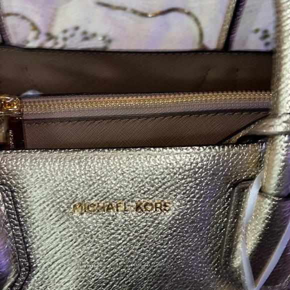 MICHAEL Michael Kors | Bags | Michael Kors Gold Metallic Handbag | Poshmark